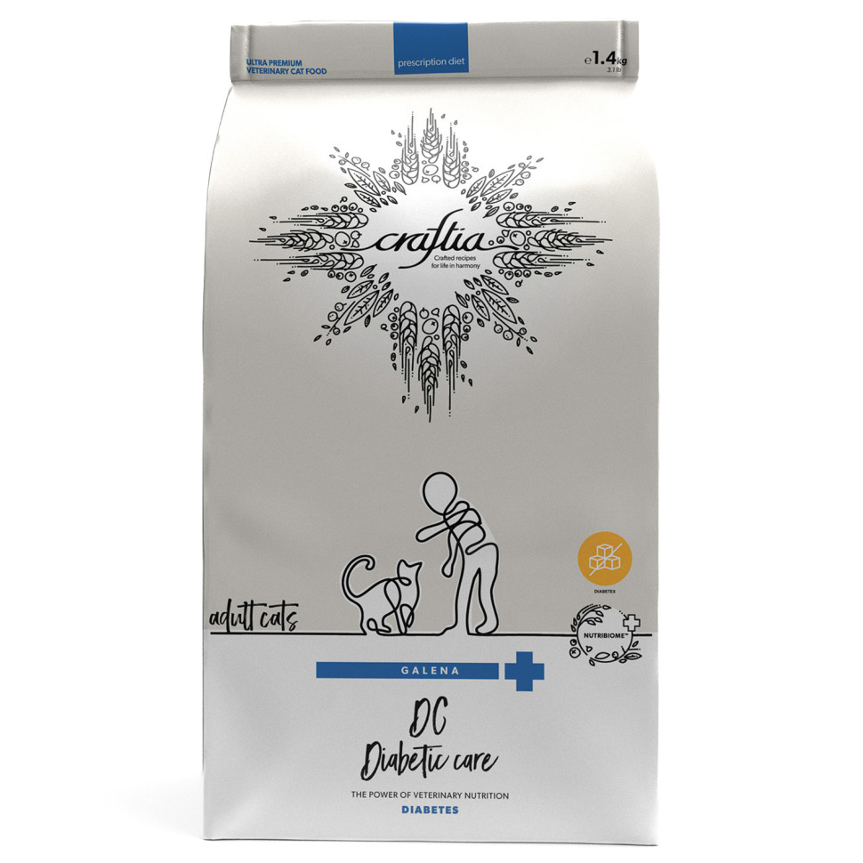 Craftia Galena Cat Diabetic Care сухой диетический корм для взрослых ...